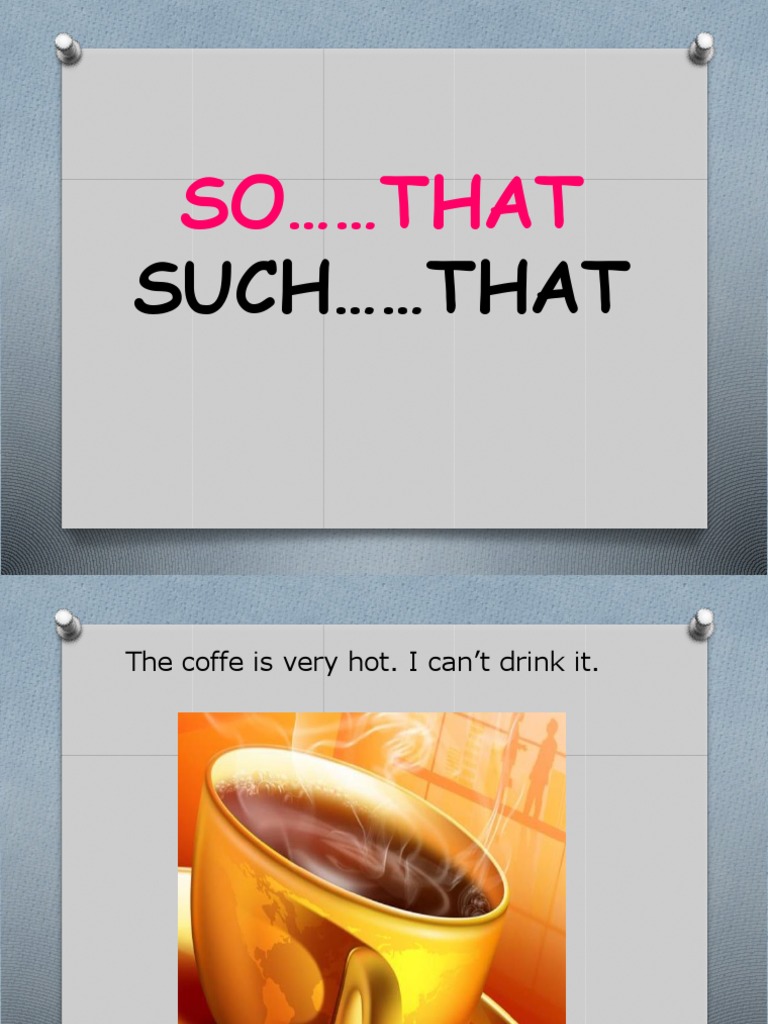 So and Such Sentences Explained | PDF