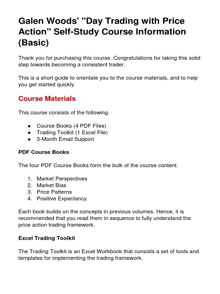Read This First - Day Trading With Price Action - Basic PDF | PDF | Day ...