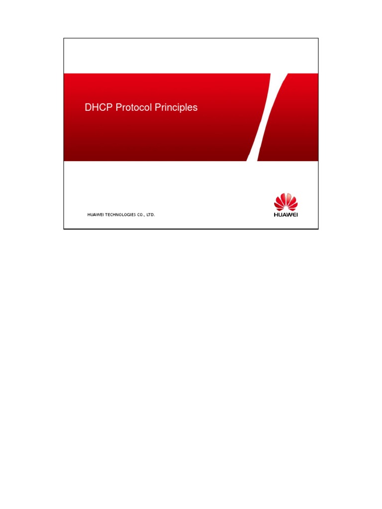 15 DHCP Protocol Principles PDF | PDF | Ip Address | Internet Protocol Suite