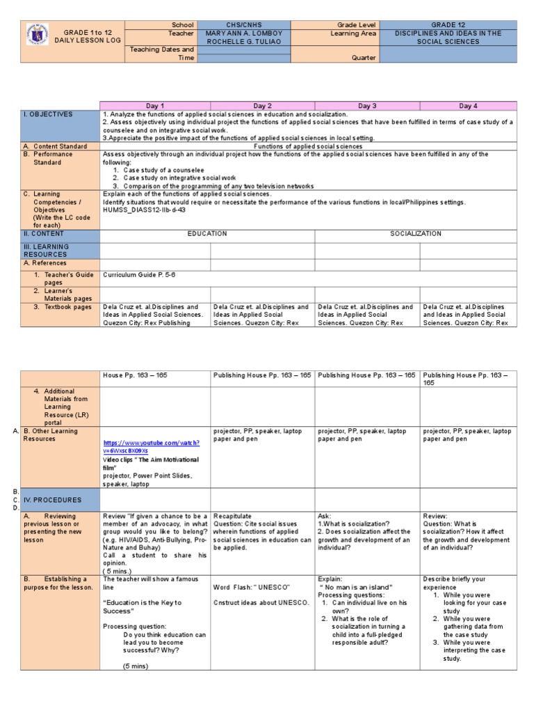 DLP DIASS Q2 Week B-D - Functions of Applied Social Sciences 3 | PDF ... DLP DIASS Q2 Week B-D - Functions of Applied Social Sciences 3 | PDF ...
