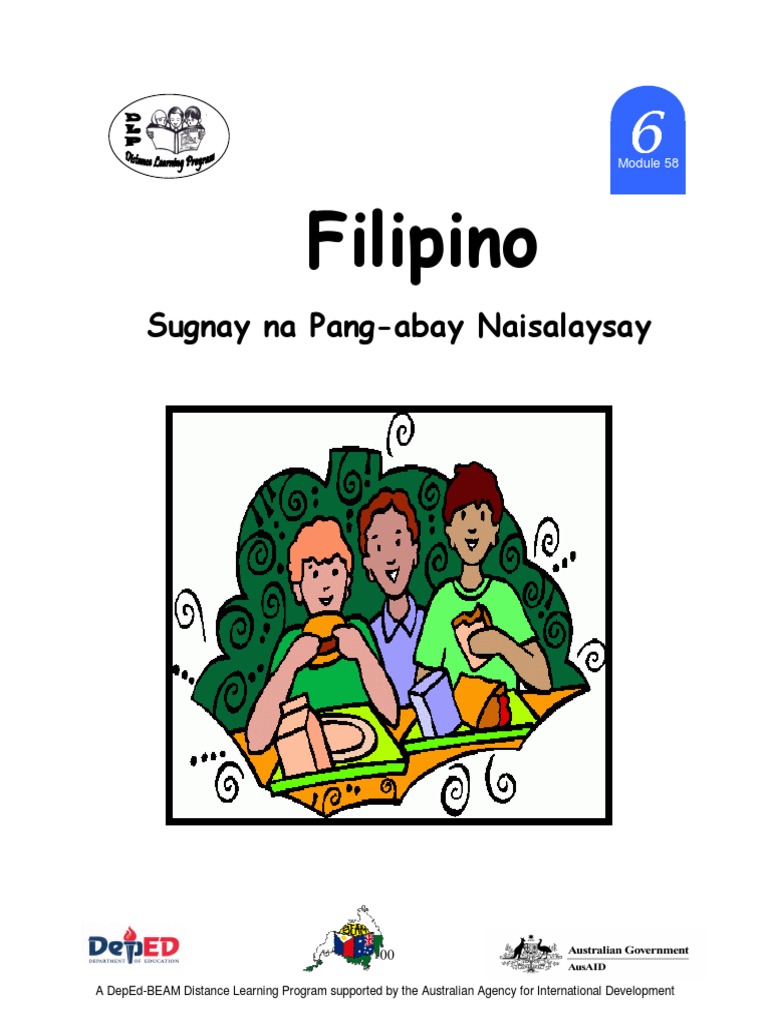 Filipino 6 DLP 58 - Sugnay Na Pang-Abay Naisalaysay PDF | PDF