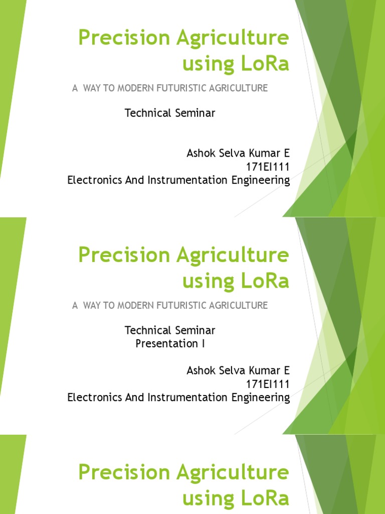 Precision Agriculture Using Lora | PDF | Agriculture | Fertilizer