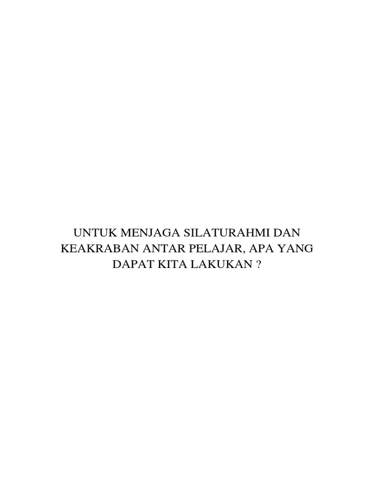Soal Bujang Upik | PDF