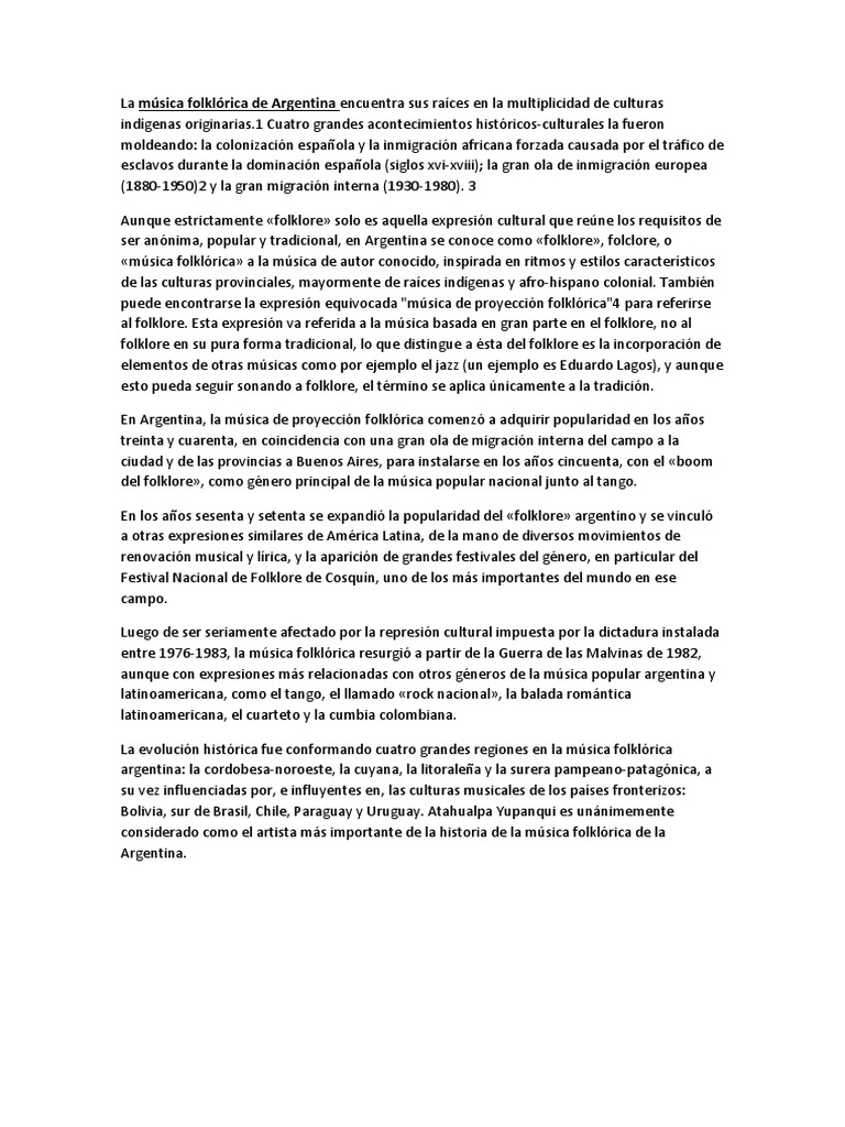 Folklore Argentino | PDF | Argentina | Folklore