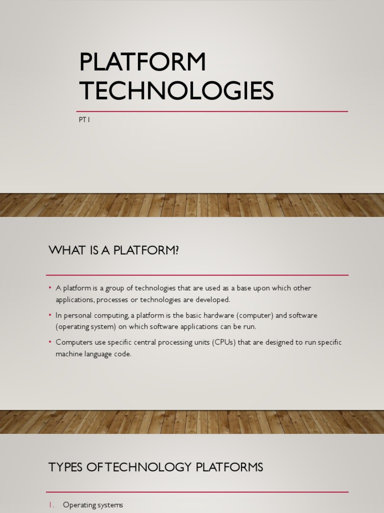 Platform Technologies | PDF | Operating System | Process (Computing)