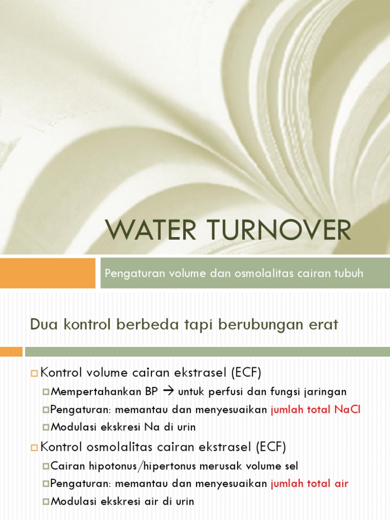 Water Turnover | PDF