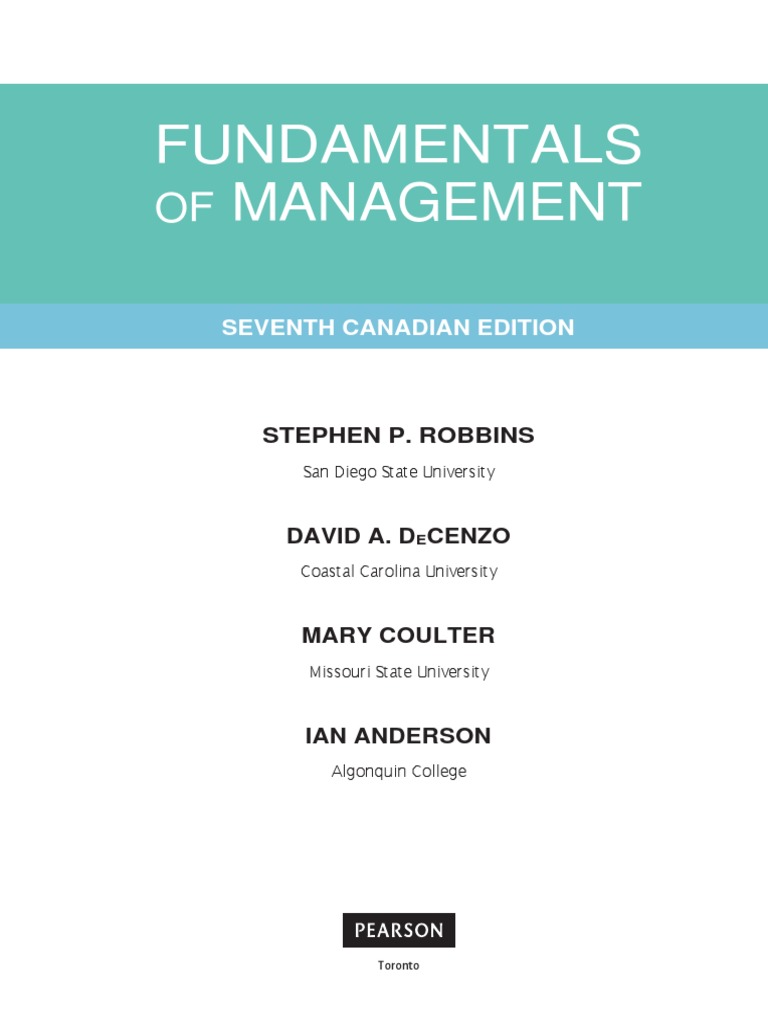 Fundamentals of Management | Download Free PDF | Decision Making ...