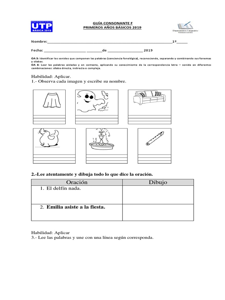 GUÍA Consonante F | PDF