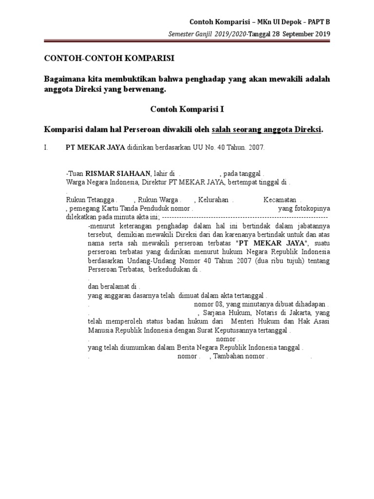 Macam Macam Komparisi | PDF