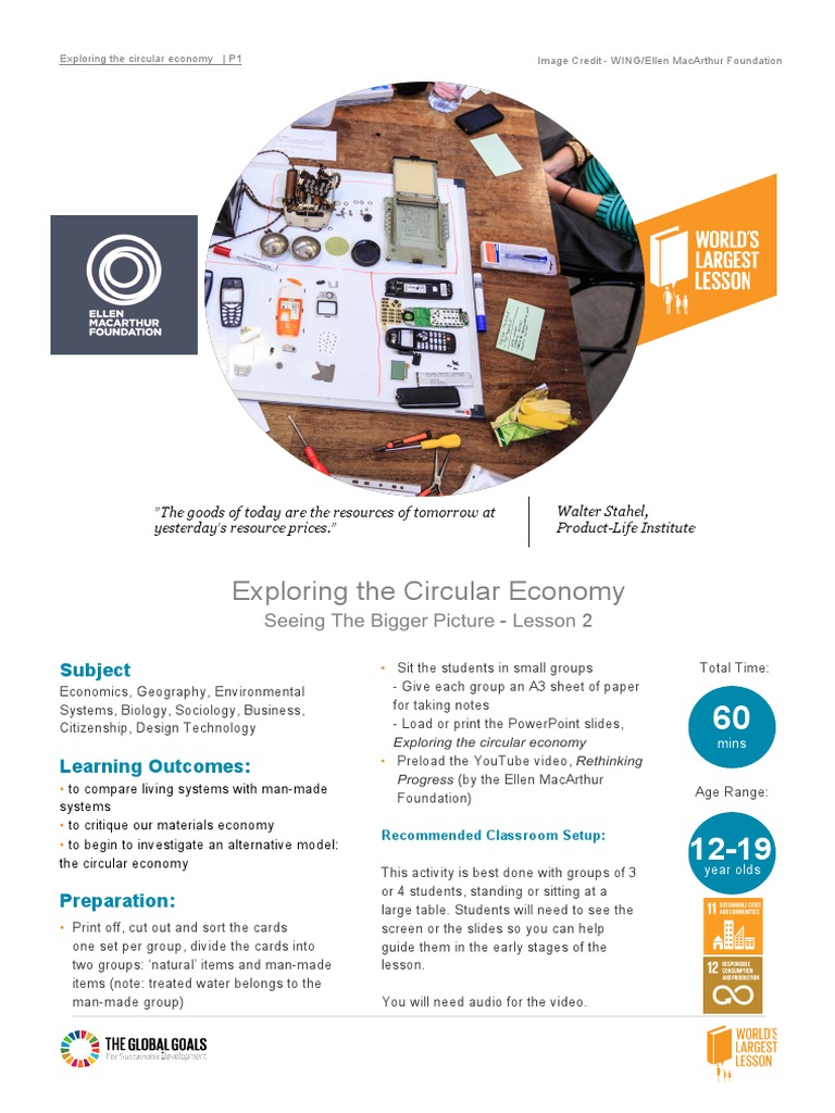 Exploring The Circular Economy: Seeing The Bigger Picture - Lesson 2 ...