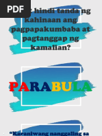 Nilalaman, Elemento, at Kakanyahan NG Parabula | PDF