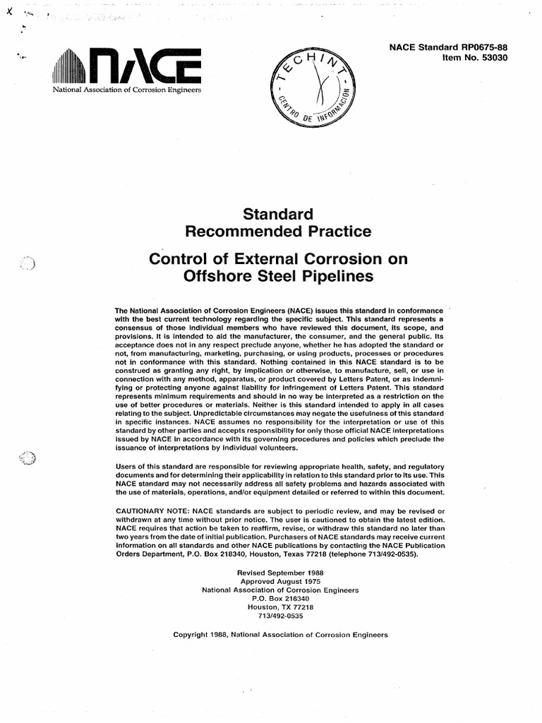 Nace RP 0675pdf PDF | PDF