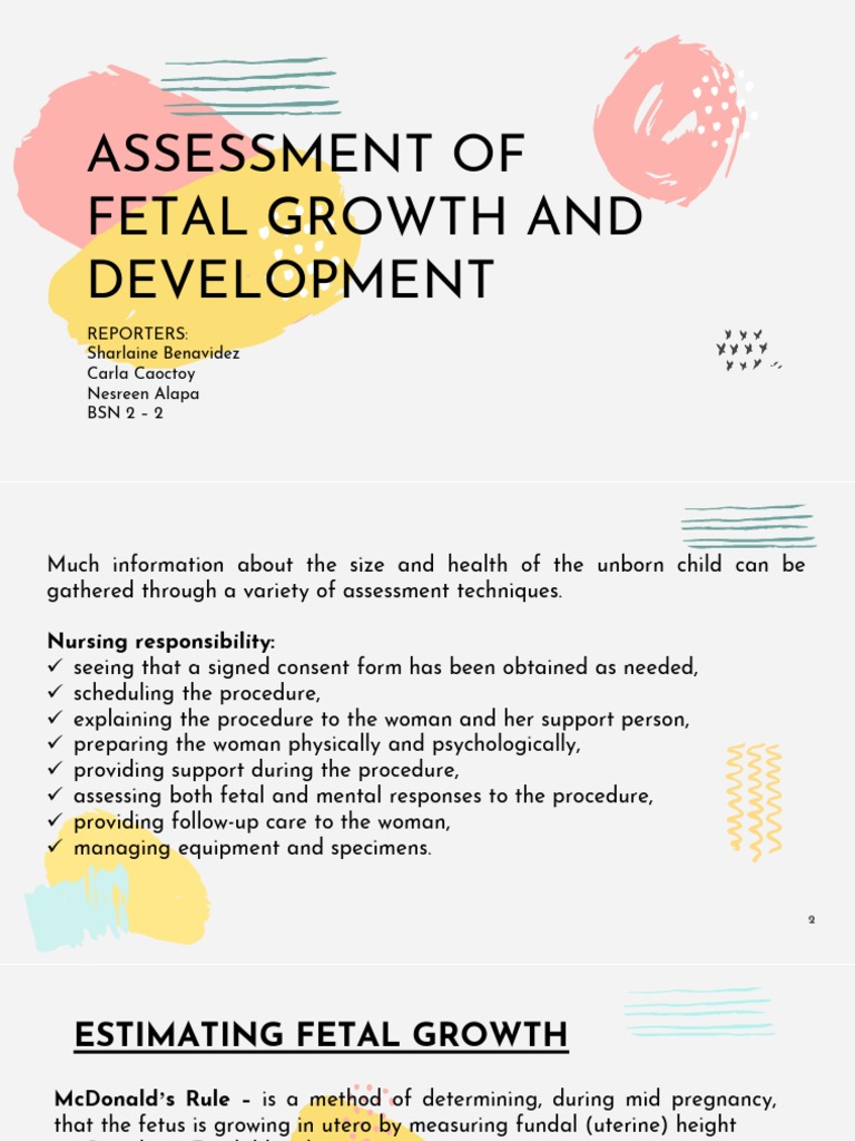 Assessment of Fetal Growth and Development | PDF | Fetus | Medical ...