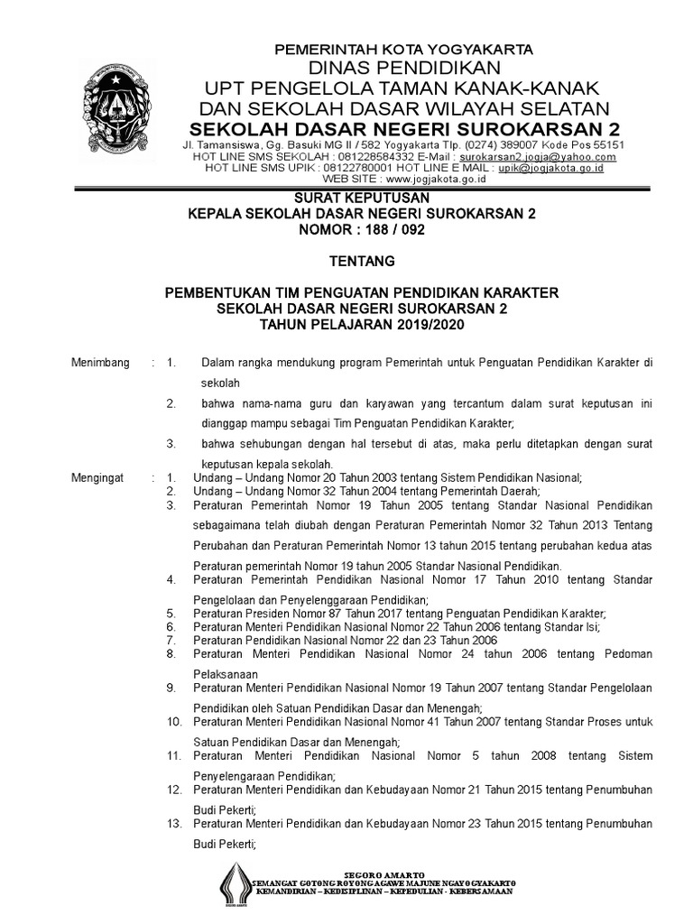 Contoh Program Pendidikan Karakter Di Sekolah Pdf - Arli Blog