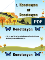 Mga Halimbawa NG Denotasyon at Konotasyon | PDF