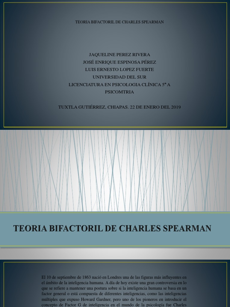 Teoría Bifactorial | PDF | Inteligencia | Cociente de inteligencia