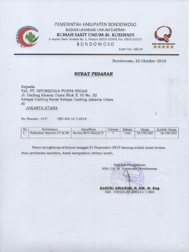 Contoh Surat SPH | PDF