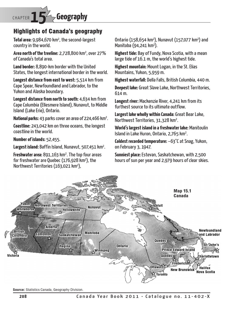 Geography Geographie Eng | PDF | Provinces And Territories Of Canada ...