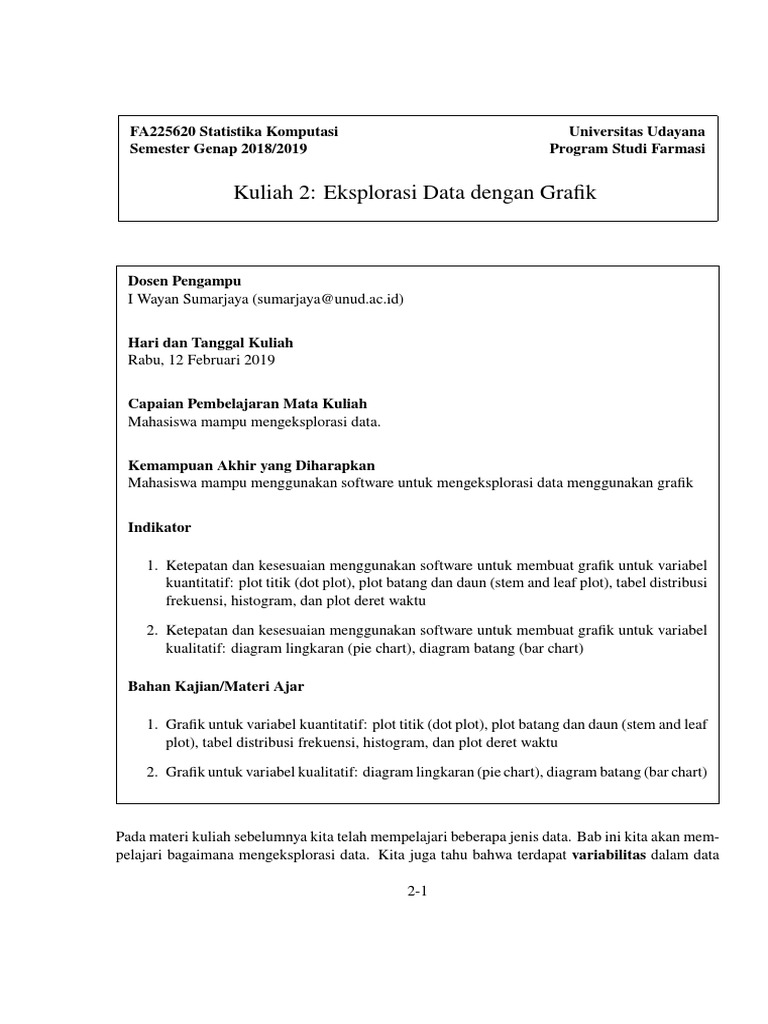 02 Eksplorasi Data Dengan Grafis | PDF