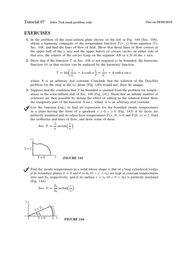 Tutorial 7 | PDF | Pi | Cartesian Coordinate System