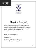 To Estimate The Charge Induced On Each of The Two Identical Stryo Foam ...