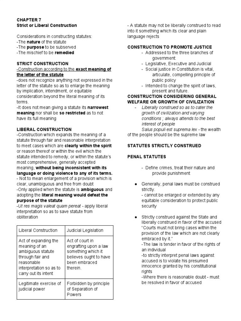 Strict or Liberal Construction | PDF | Tax Exemption | Taxes