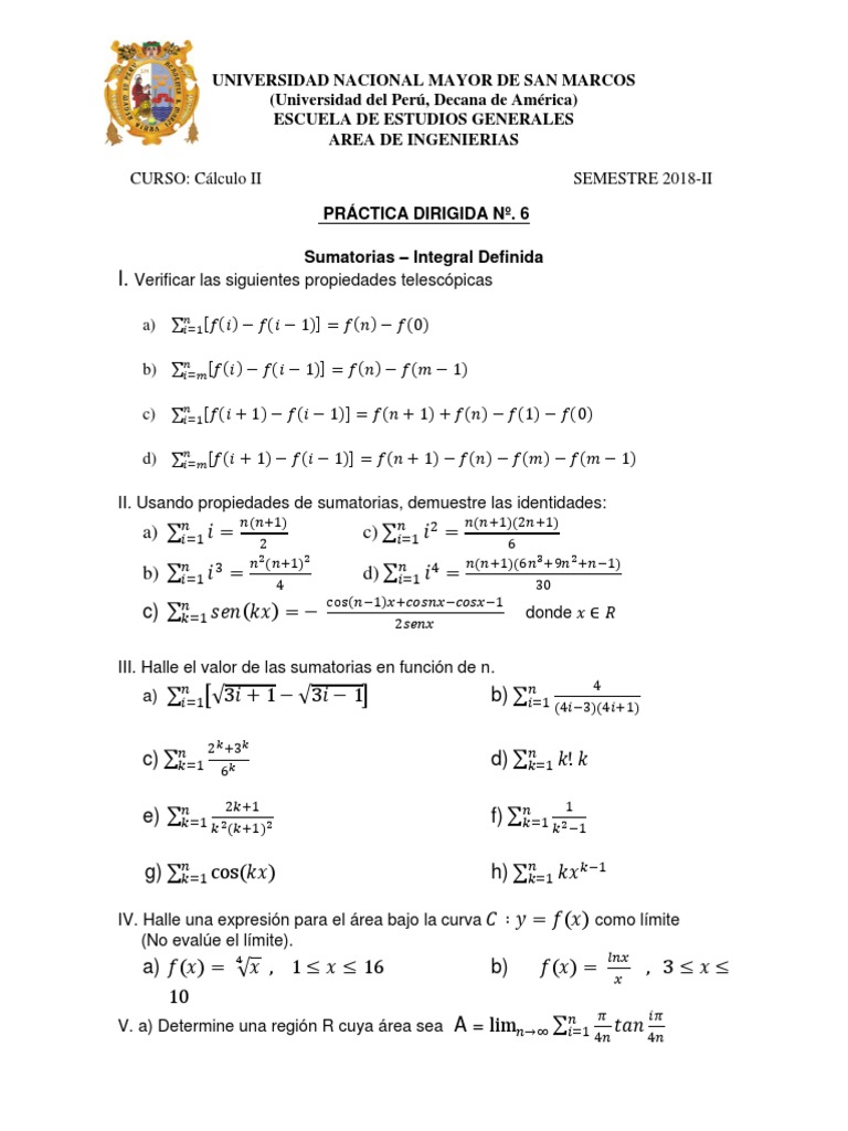 PC de Calculo | PDF | Integral | Relaciones matematicas