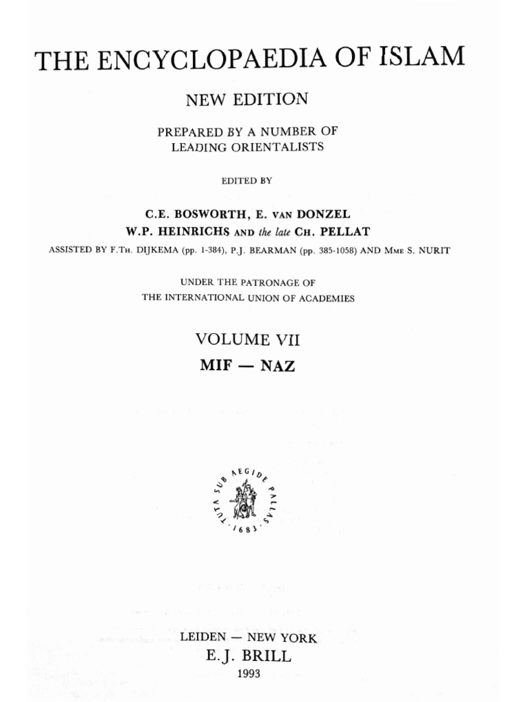 The Encyclopaedia of Islam: New Edition | PDF | Pan Islamism | Organisation Of Islamic Cooperation