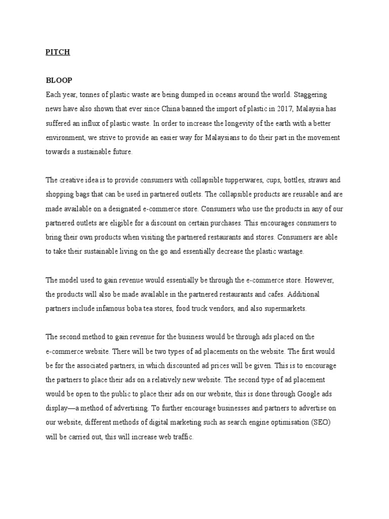 Bloop PDF | PDF | Retail | Pricing