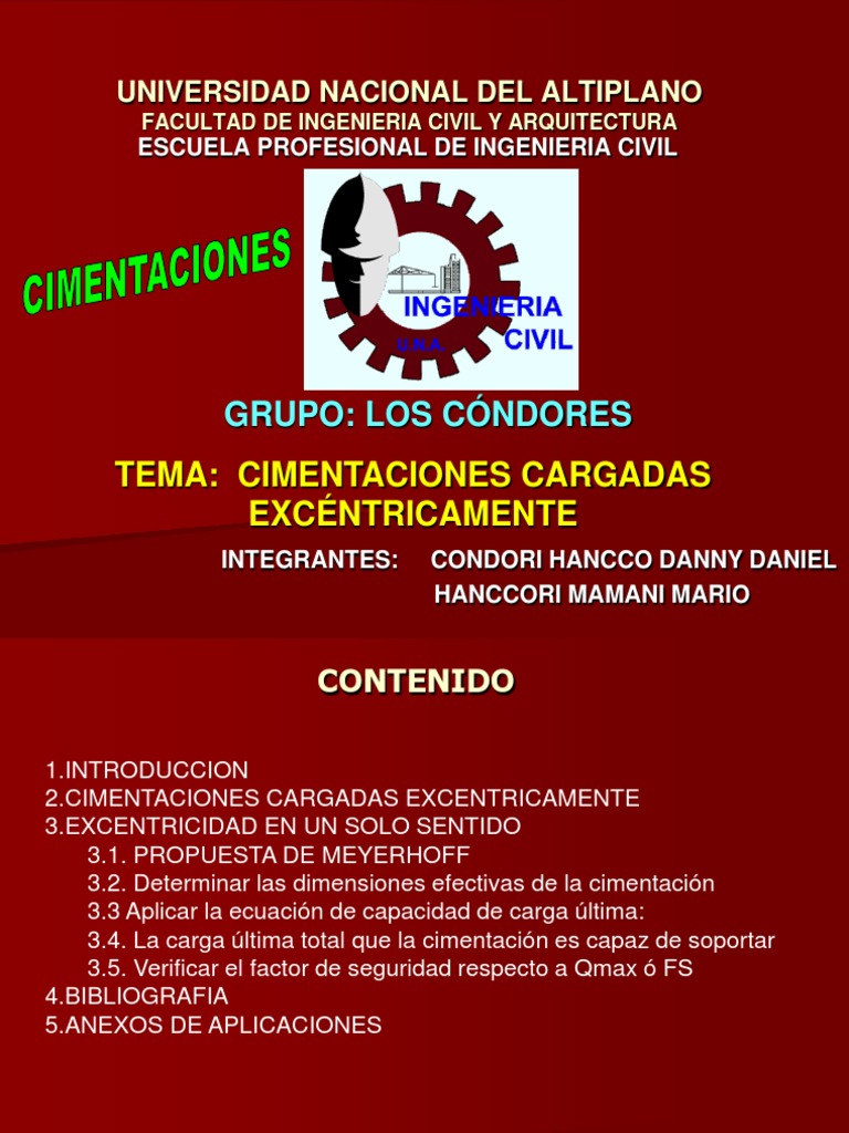 Cimentaciones Cargadas Excéntricamente | PDF | Fundación (Ingeniería ...