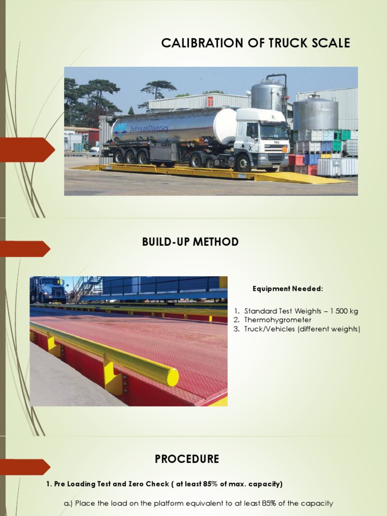Truck Scale Calibratin Presentation | PDF