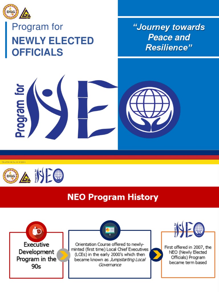 Newly Elected Officials Orientation | PDF | Governance | Local Government