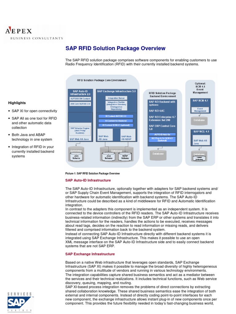 SAP RFID Solution Package Overview en | PDF | Radio Frequency ...