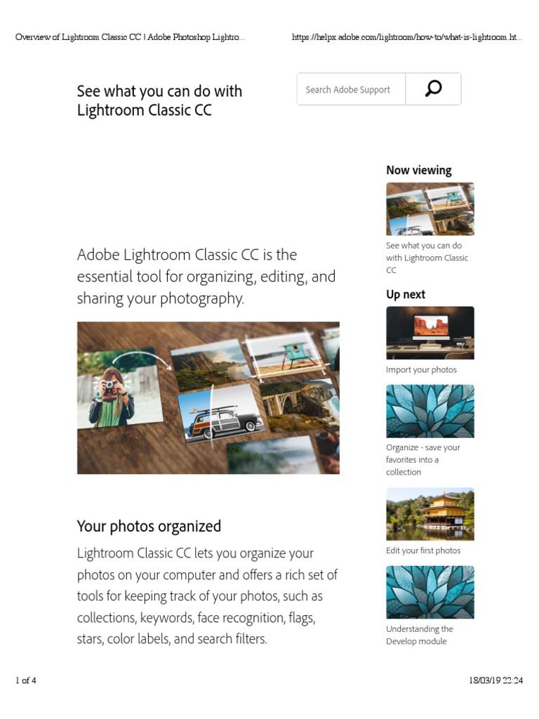 Overview of Lightroom Classic CC - Adobe Photoshop Lightroom CC Tutorials | PDF | Adobe ...