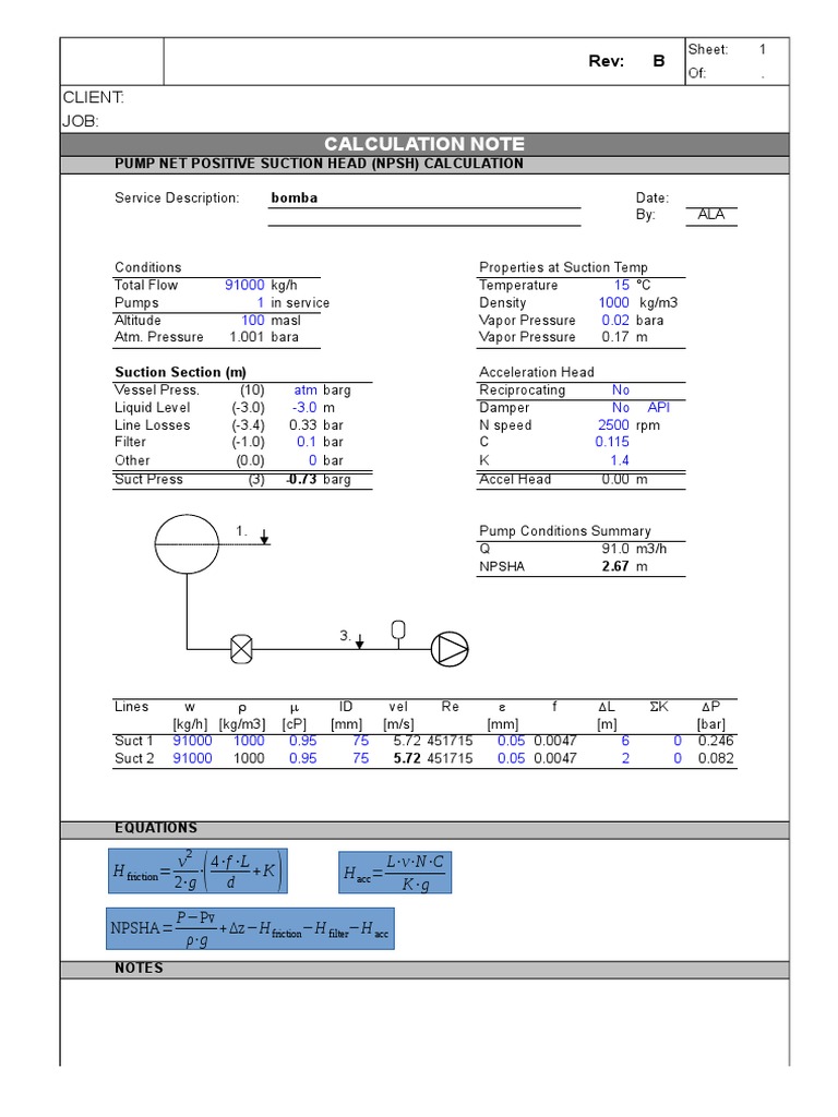 Calculation Note: Client: Job | Download Free PDF | Mechanical ...