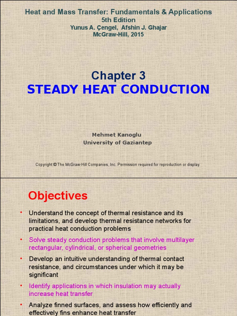 Steady Heat Conduction: Heat and Mass Transfer: Fundamentals ...