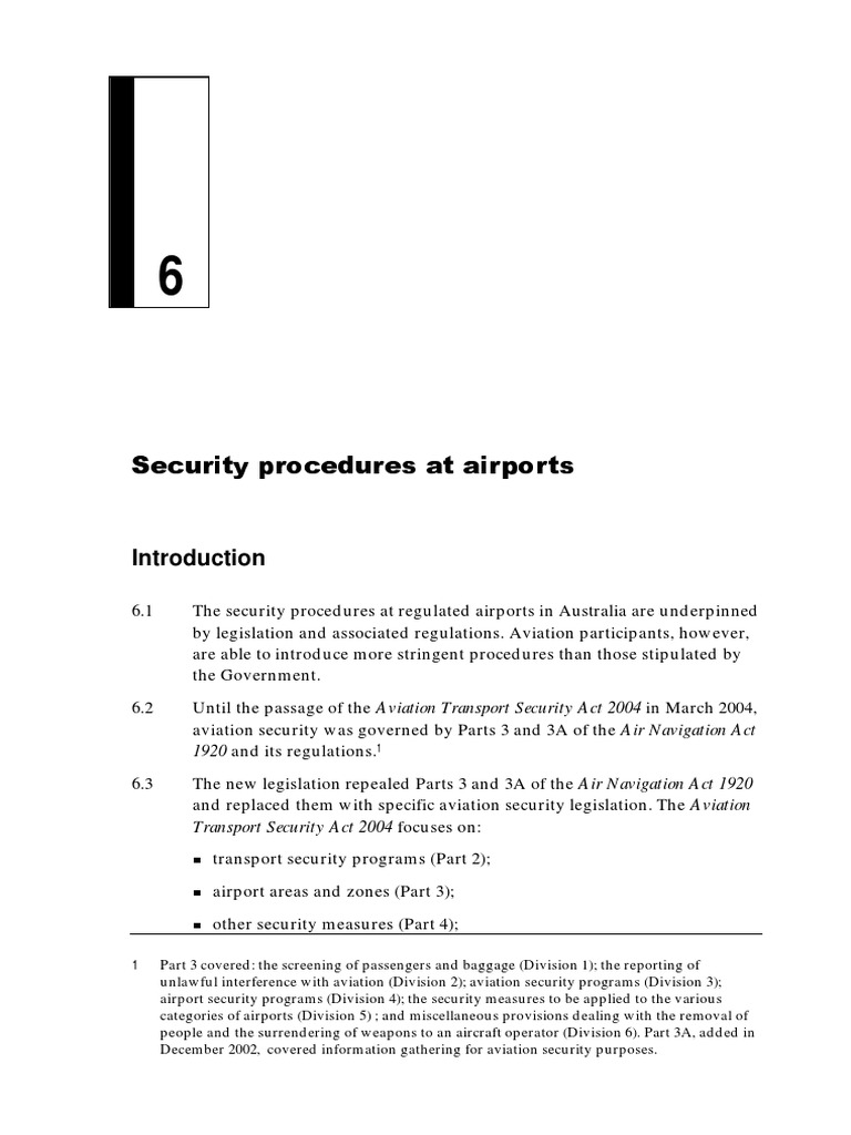 Security Procedures at Airports: 1920 and Its Regulations | Download ...