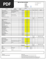 Garment Time & Action Calendar Template | PDF | Clothing | Consumer Goods