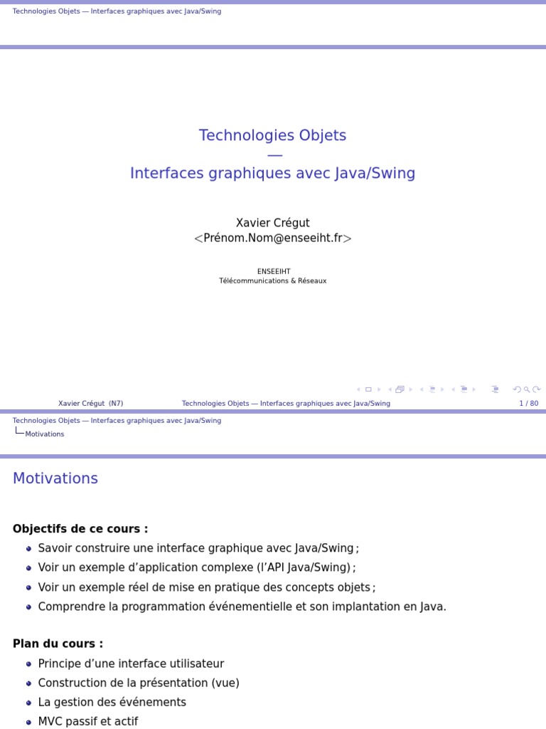 JAVA | PDF | Java (Langage de programmation) | Interaction humain-ordinateur