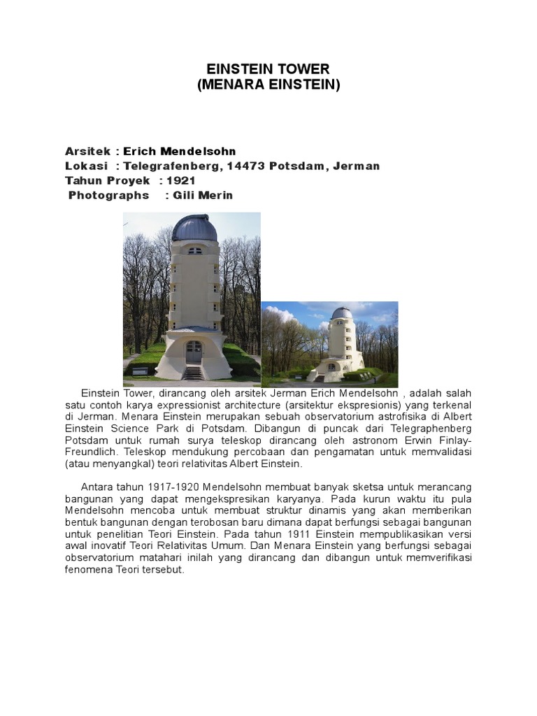 Einstein Tower | PDF