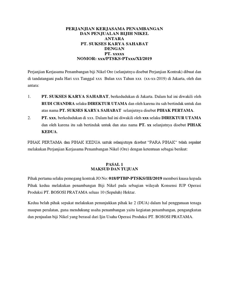 Draft JO SKS Dan XX | PDF | Hukum