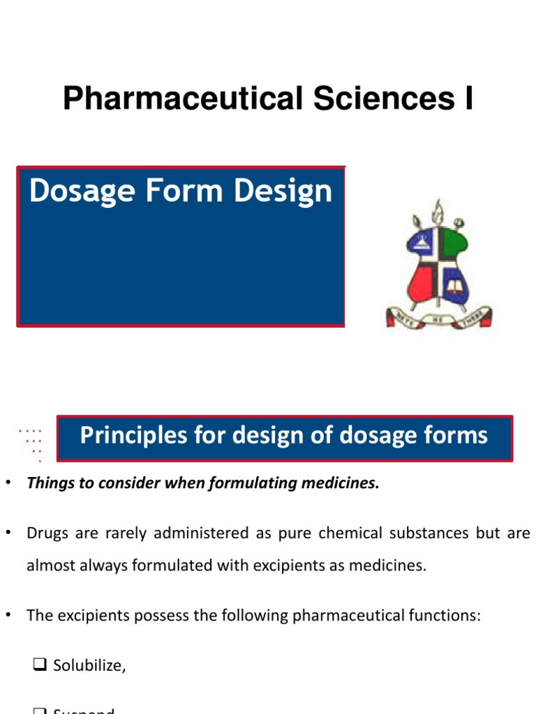 Pharmaceutical Sciences I: Dosage Form Design | PDF | Solvation ...