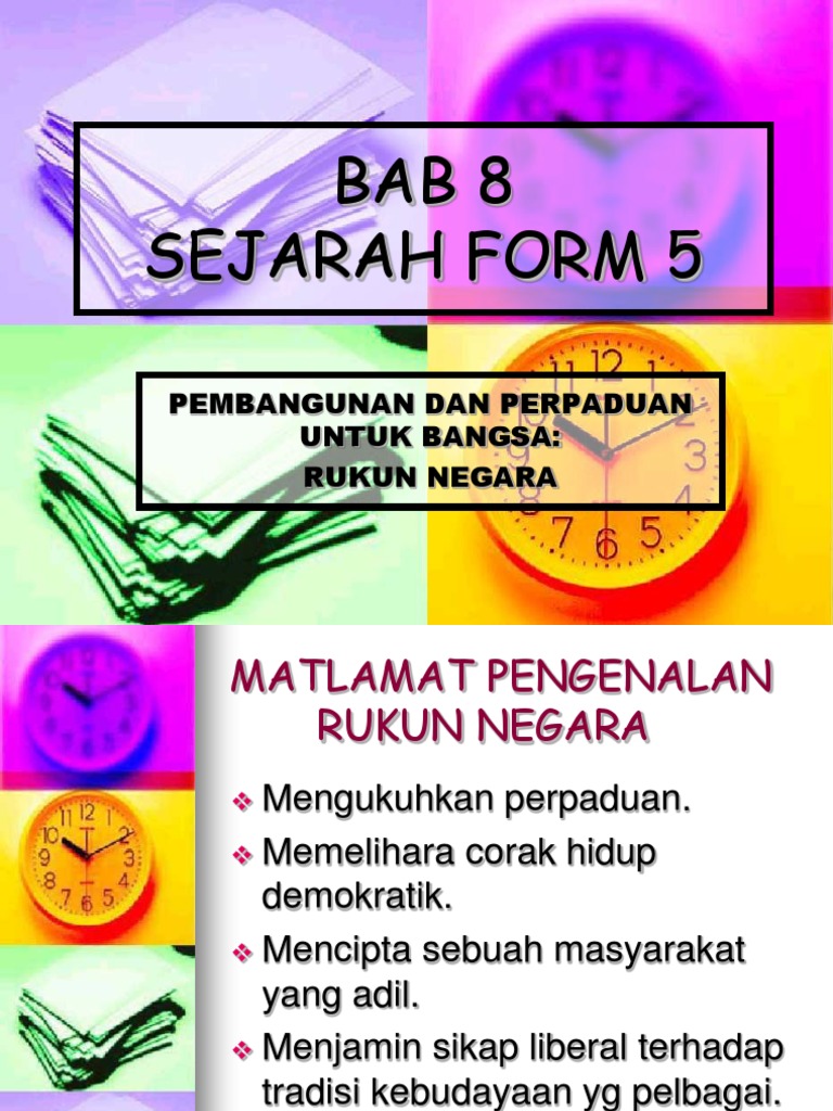 Bab 8 Sejarah Form 5 | PDF