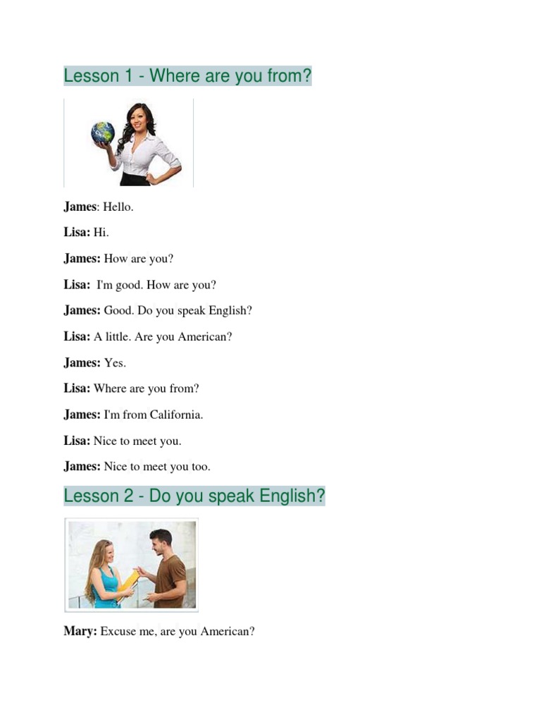Level 1 English Conversations PDF | PDF | Language Arts & Discipline