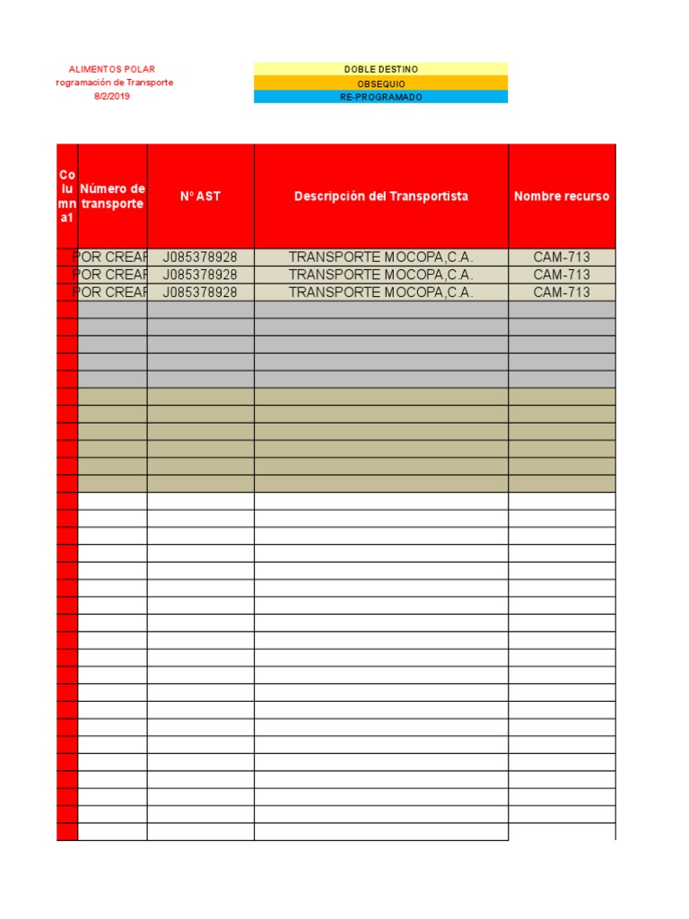 Transporte Mocopa, C.A. Chivacoa 2.8.2019 | PDF | Negocios | Tecnología ...