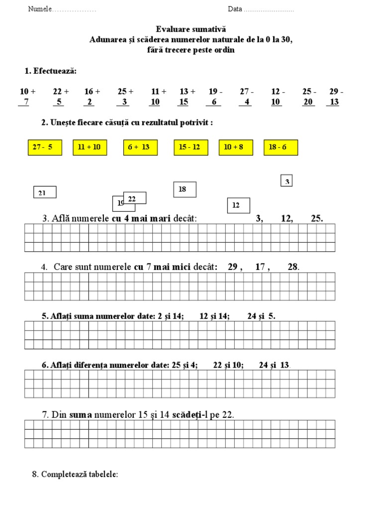 2 Fisa de Lucru Mem | PDF