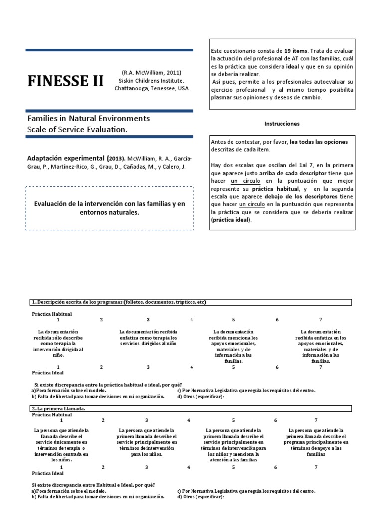 Finesse II | PDF | Planificación | Bienestar