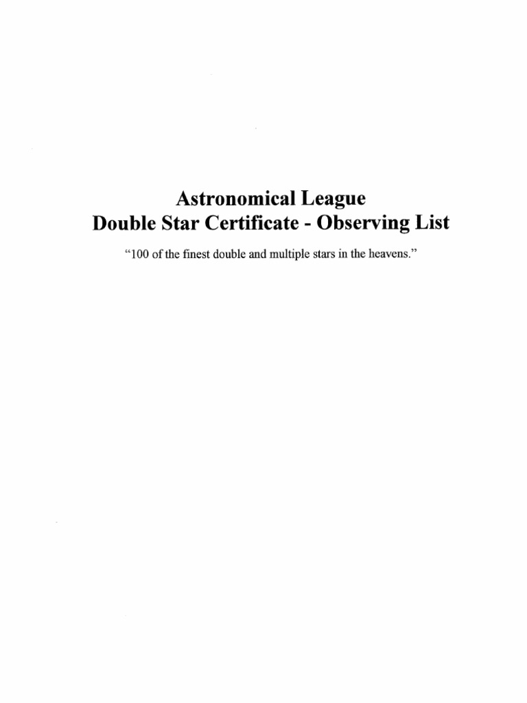 AL Double Star Atlas | PDF