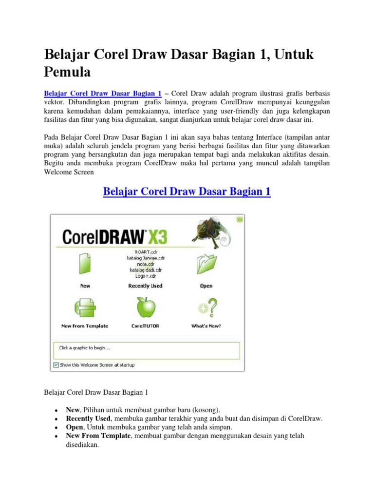 Belajar Corel Draw | PDF