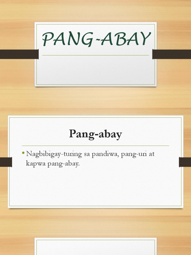 Pang Abay | PDF
